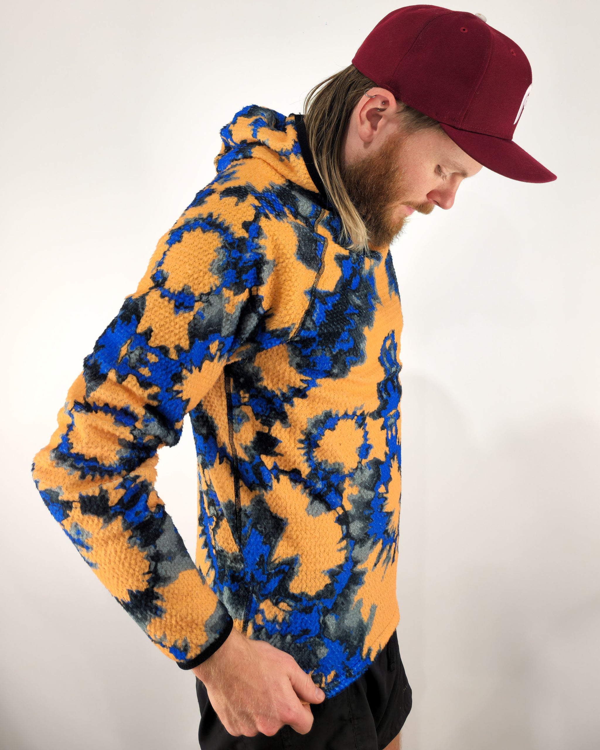 Printed Alpha Direct 90 Hoodie "Shibori" – High Tail Designs